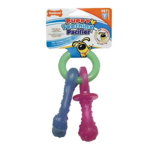 Nylabone Puppy Teething Pacifier Chew Toy, Extra-Small for Puppies up ...