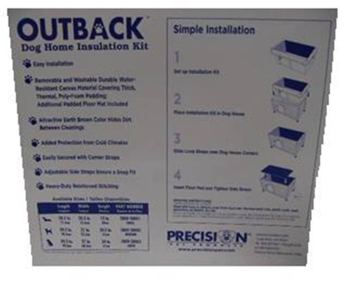 Precision Pet Log Cabin Style Dog House Insulation Kit Large - Pet ...