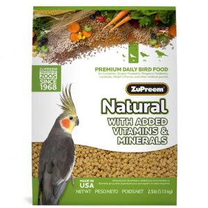 ZUPREEM 230353 Natural Medium Bird Food, 2.5-Pound - Pet Lovers Center