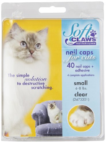 Feline Soft Claws Cat Nail Caps Take-Home Kit, Small, Clear - Pet ...