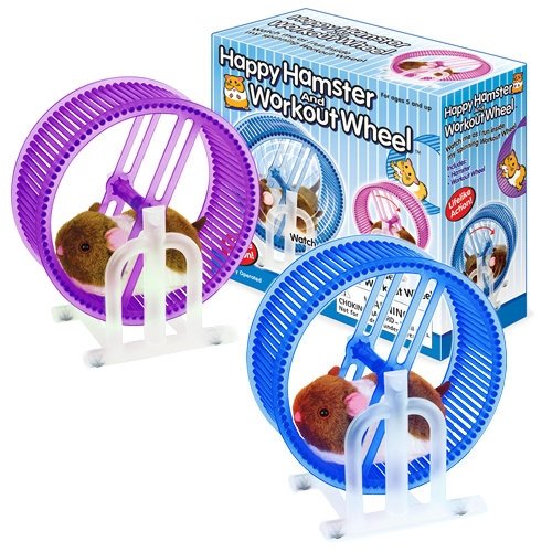 Happy Hamster Pet with WHEEL RUNNER Battery Operated Kid's Toy - Pet ...